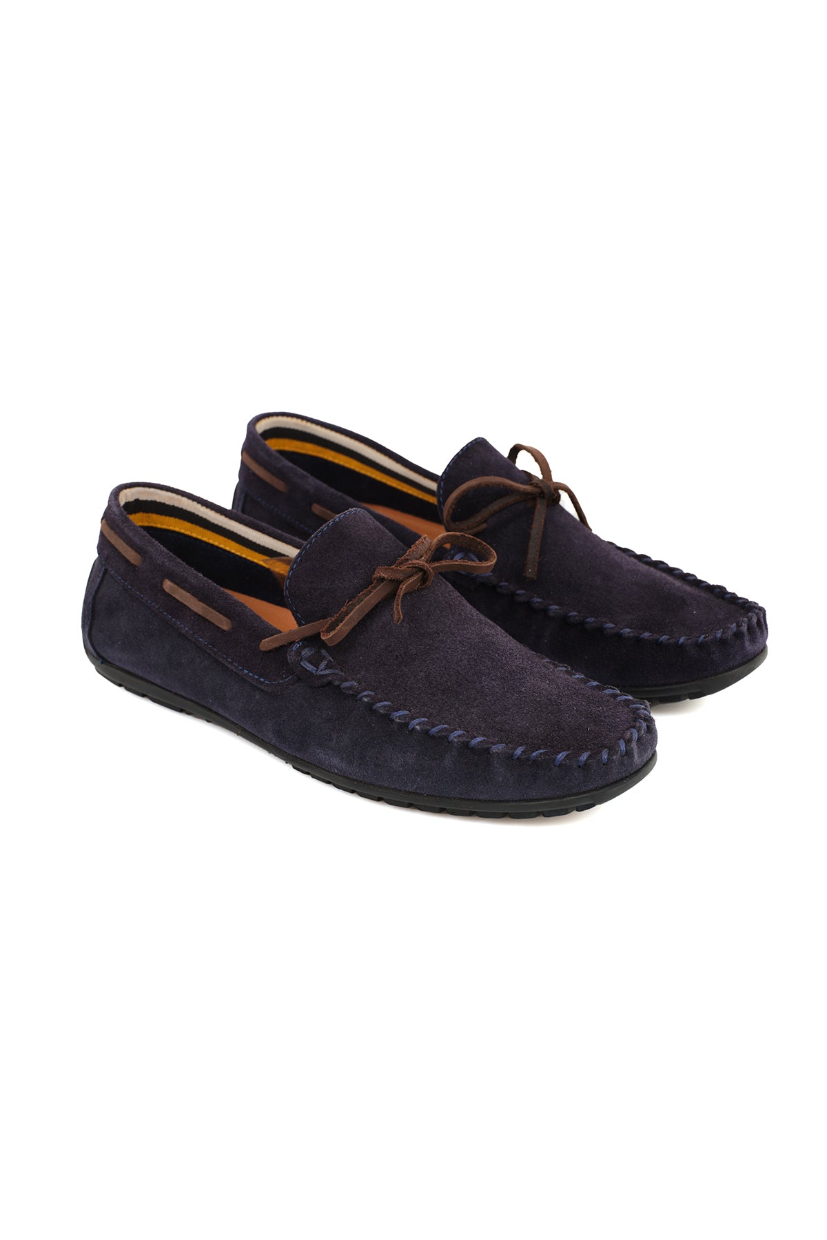 ΑΝΔΡΙΚΑ ΠΑΠΟΥΤΣΙΑ SUEDE CAR LOAFERS ΜΠΛΕ PORTOBELLO'S