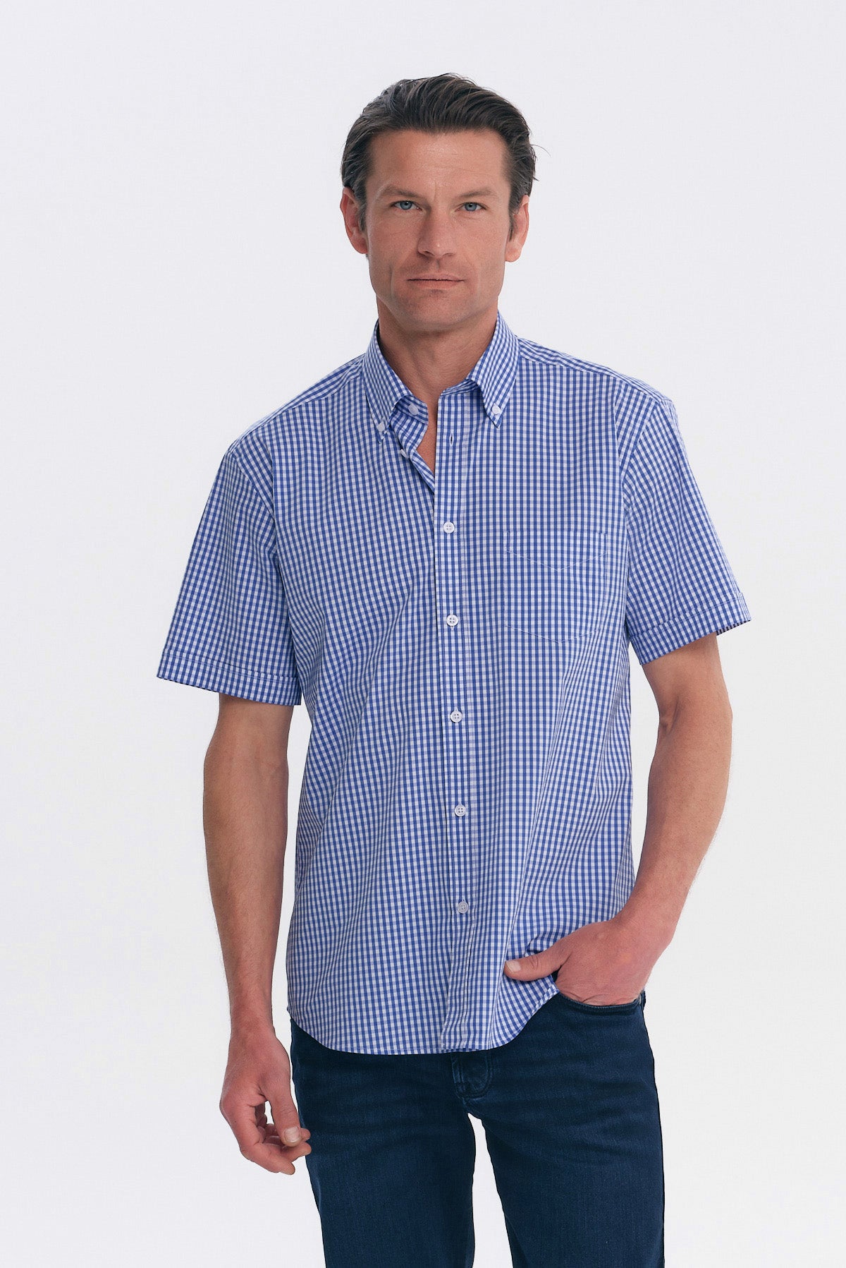 ΑΝΔΡΙΚΟ ΡΑΦ ΚΟΝΤΟΜΑΝΙΚΟ ΠΟΥΚΑΜΙΣΟ PORTOBELLO'S ΜΕ BUTTON DOWN ΓΙΑΚΑ ΚΑ