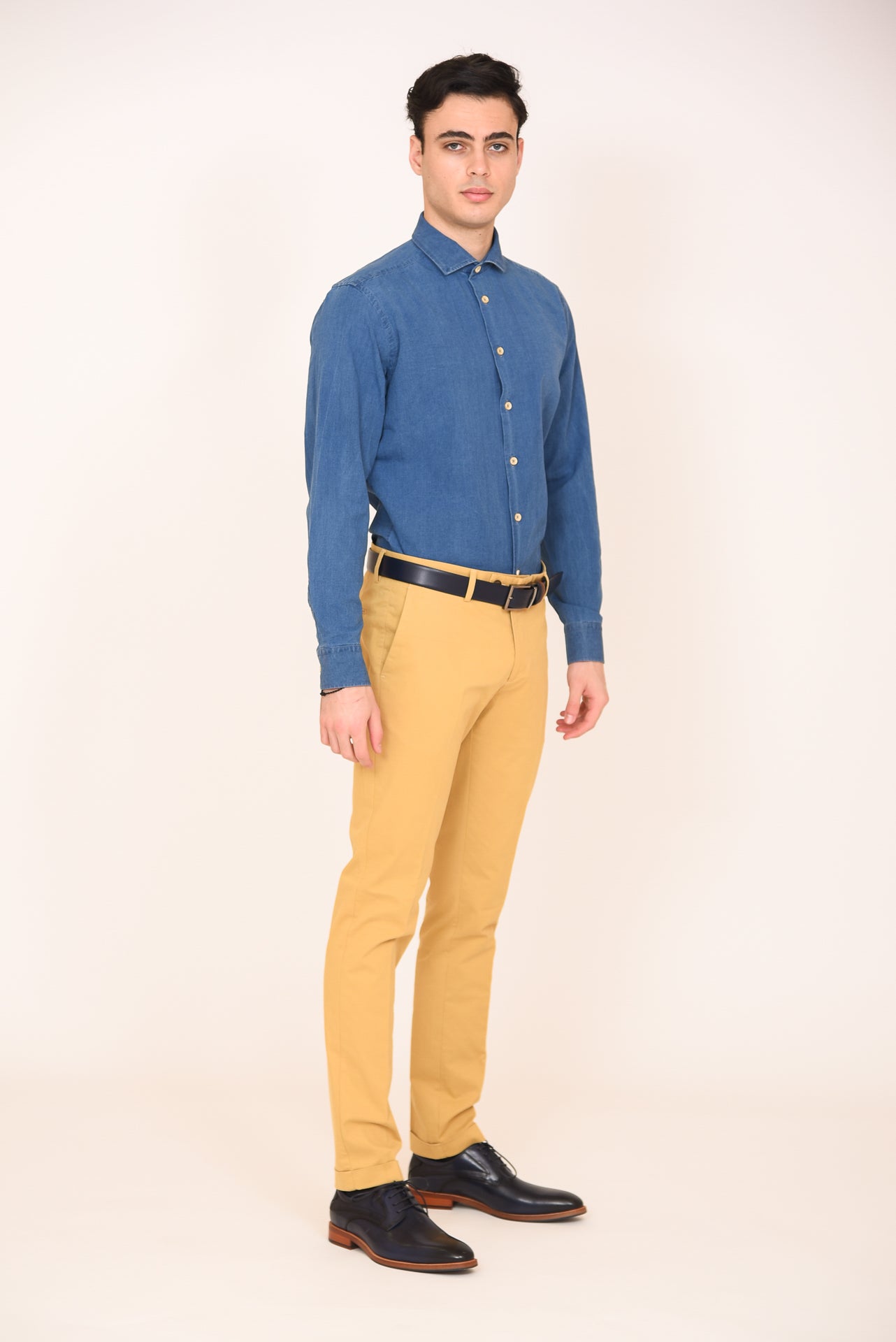 ΑΝΔΡΙΚΟ ΠΑΝΤΕΛΟΝΙ CHINOS PORTOBELLO'S ΜΟΥΣΤΑΡΔΙ SLIM FIT